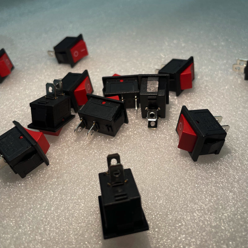 3 Pins 2 Position ON/Off Red Rocker Switch Toggle For Sale