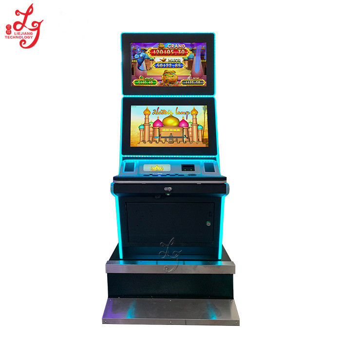 Dual Screen Jackpot Video Slot Machines / Casino Gambling Machines