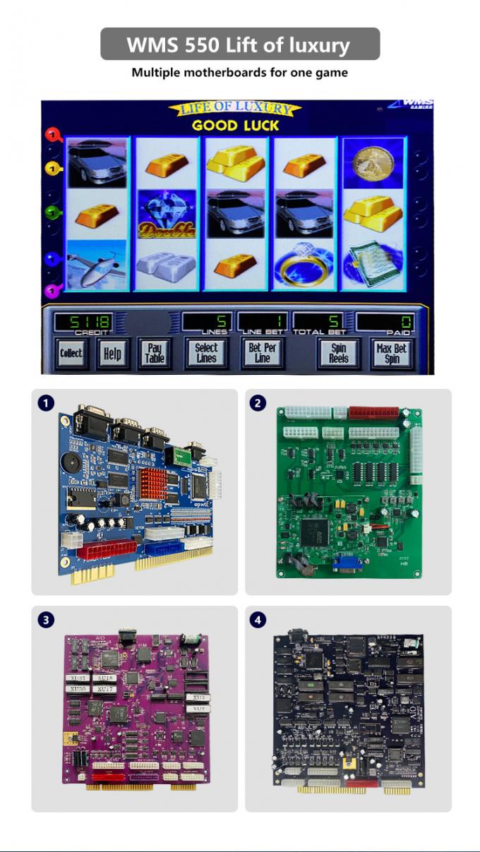 Green And Blue Life Of Luxury Game Board Platinum Wms 550 Pcb Board