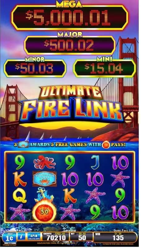 Ultimate Firelink Single Screen Slot Machine PCB Board Fire Link